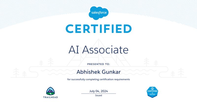 Abhishek Gunkar on LinkedIn: #salesforce #ai #persistentsystems Abhishek Gunkar on LinkedIn: #salesforce #ai #persistentsystems