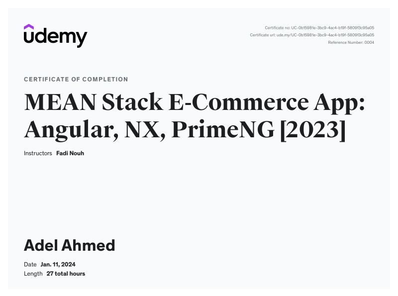Adel Ahmed on LinkedIn: #meanstack #angular #nx #primeng #ecommerceapp ... Adel Ahmed on LinkedIn: #meanstack #angular #nx #primeng #ecommerceapp ...