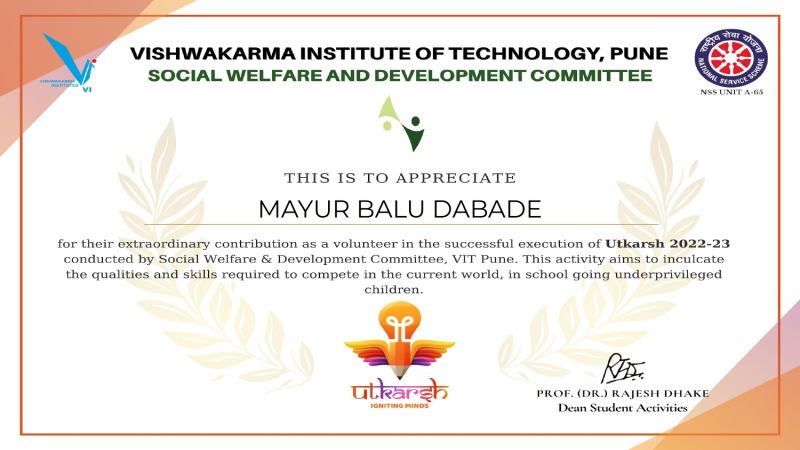 Mayur Dabade on LinkedIn: #utkarsh #socialwelfarecommittee # ... Mayur Dabade on LinkedIn: #utkarsh #socialwelfarecommittee # ...