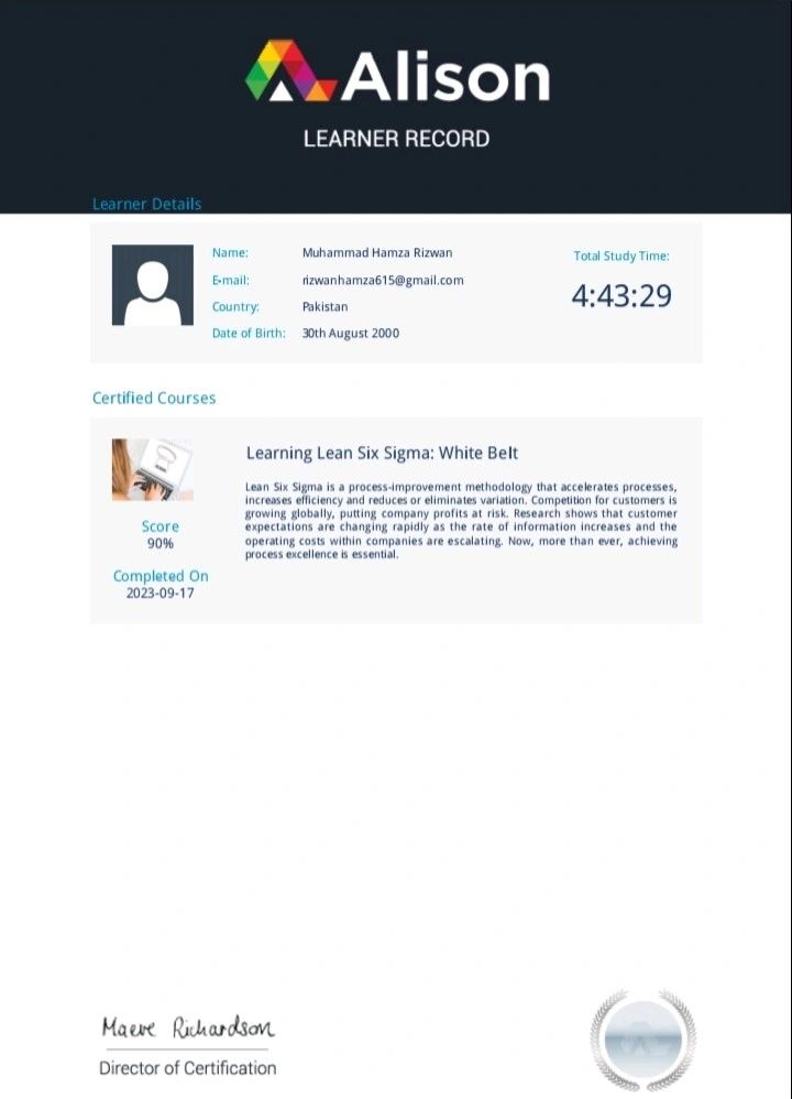 Muhammad Hamza Rizwan on LinkedIn: #leansixsigma #continuousimprovement ... Muhammad Hamza Rizwan on LinkedIn: #leansixsigma #continuousimprovement ...