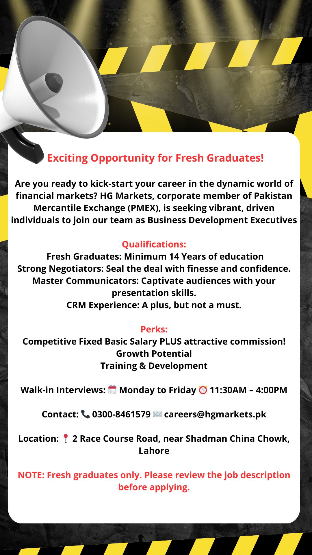 Rimsha Tahir on LinkedIn: *Exciting Opportunity for Fresh Graduates ... Rimsha Tahir on LinkedIn: *Exciting Opportunity for Fresh Graduates ...