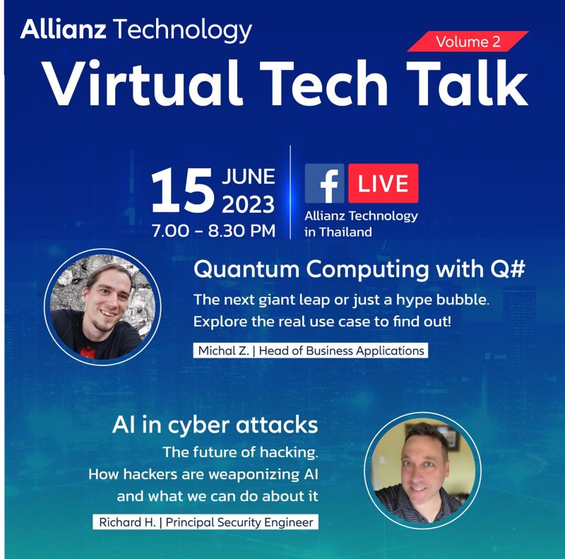 Allianz Technology on LinkedIn: Virtual Tech Talk Vol.2 - Allianz ... Allianz Technology on LinkedIn: Virtual Tech Talk Vol.2 - Allianz ...