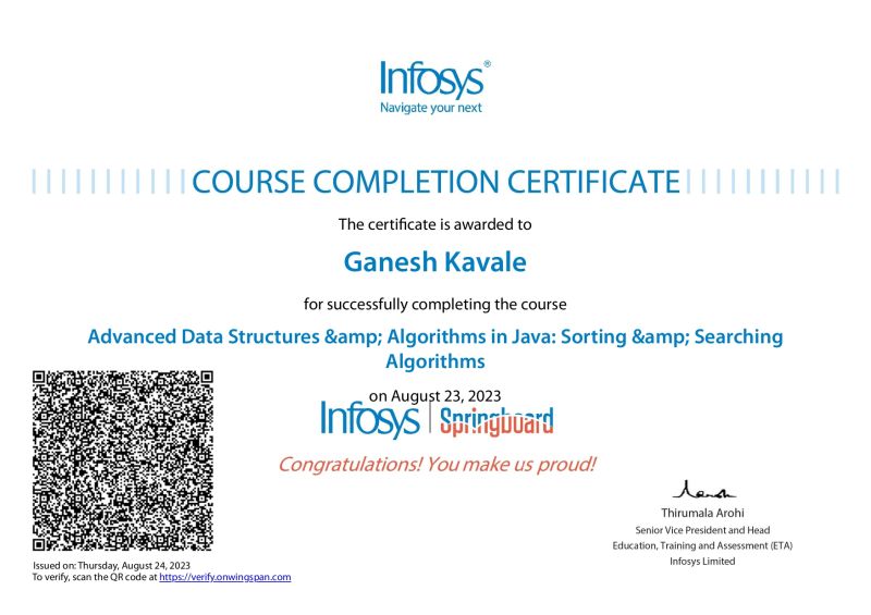 Gánesh Kavale on LinkedIn: #infosys #datastructures # ... Gánesh Kavale on LinkedIn: #infosys #datastructures # ...