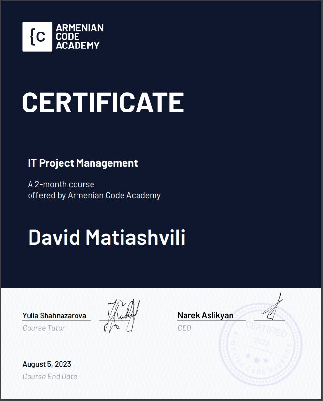 David Matiashvili on LinkedIn: 🎓 Excited to Share My Achievement! 🎉 ... David Matiashvili on LinkedIn: 🎓 Excited to Share My Achievement! 🎉 ...