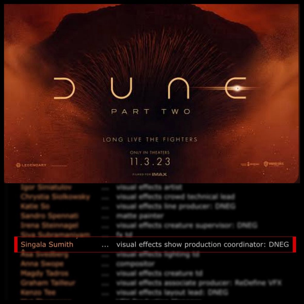 Sumith Singala on LinkedIn: #vfx #dune2 #dneg #film Sumith Singala on LinkedIn: #vfx #dune2 #dneg #film