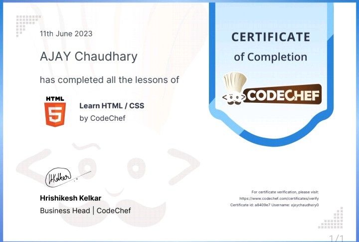 Ajay Chaudhary on LinkedIn: #html #css #html5 #htmlcss #webdevelopment ... Ajay Chaudhary on LinkedIn: #html #css #html5 #htmlcss #webdevelopment ...