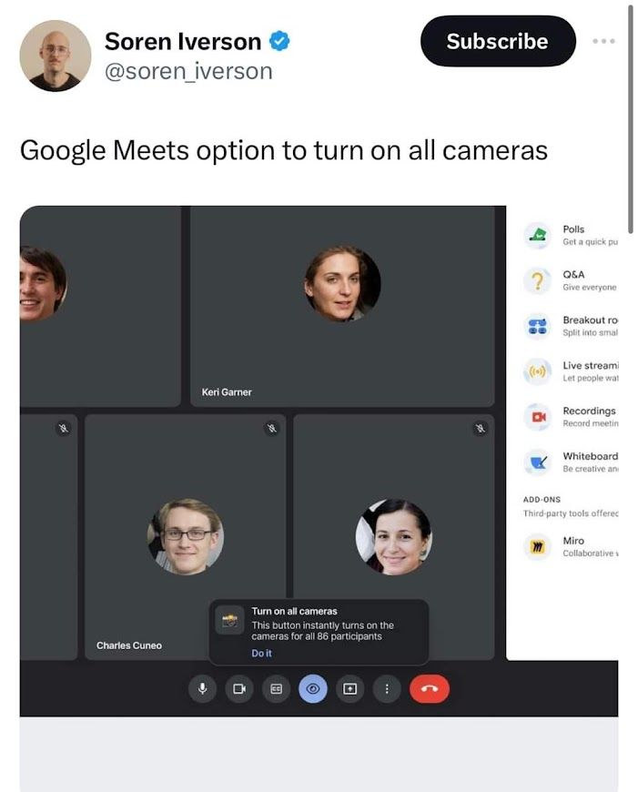 Sadia Zahid on LinkedIn: Google Meets option to turn on all cameras.... Sadia Zahid on LinkedIn: Google Meets option to turn on all cameras....