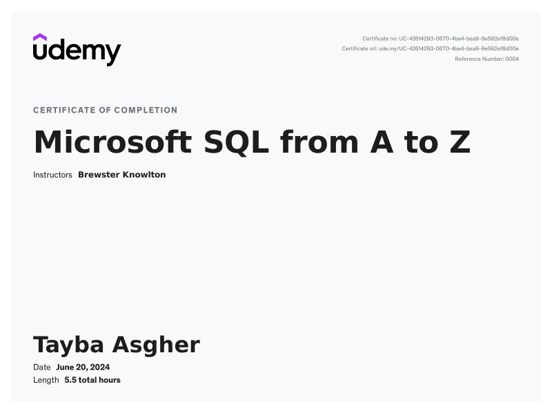 Tayba Asgher on LinkedIn: #sql #microsoftsql #dataanalysis # ... Tayba Asgher on LinkedIn: #sql #microsoftsql #dataanalysis # ...
