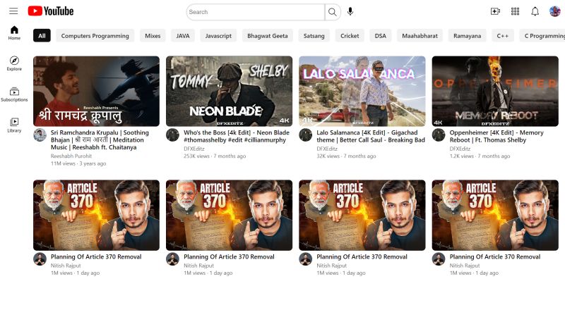 Vaibhav Dubey on LinkedIn: A mini project on HTML and CSS - Youtube UI ... Vaibhav Dubey on LinkedIn: A mini project on HTML and CSS - Youtube UI ...