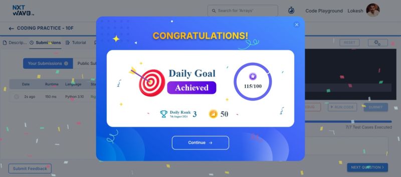 Lokesh Bodolla on LinkedIn: #42dayof #100daysofcode #ccbp #python #nxtwave Lokesh Bodolla on LinkedIn: #42dayof #100daysofcode #ccbp #python #nxtwave