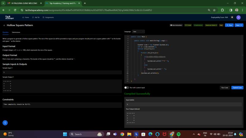 Palguna G on LinkedIn: #corejava #codechallenge #codechef #java # ... Palguna G on LinkedIn: #corejava #codechallenge #codechef #java # ...