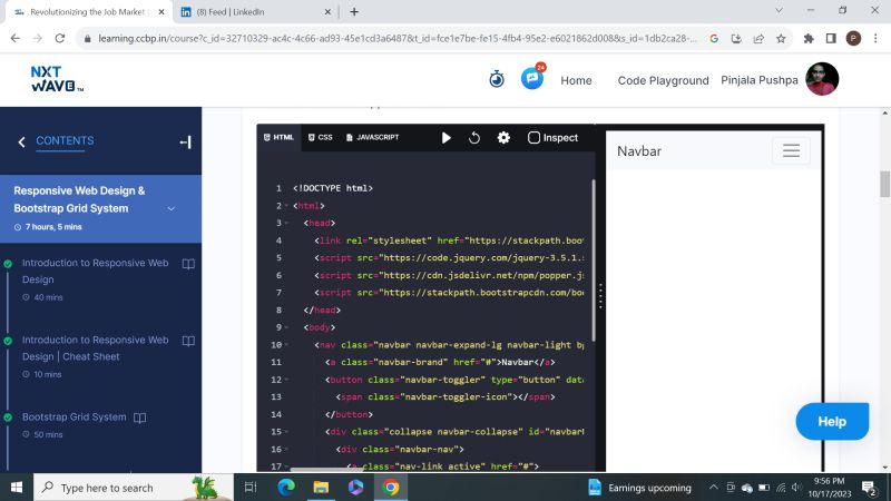 Pushpa pinjala on LinkedIn: #day5 #nxtwave #ccbp #30daysofcodingchallenge Pushpa pinjala on LinkedIn: #day5 #nxtwave #ccbp #30daysofcodingchallenge