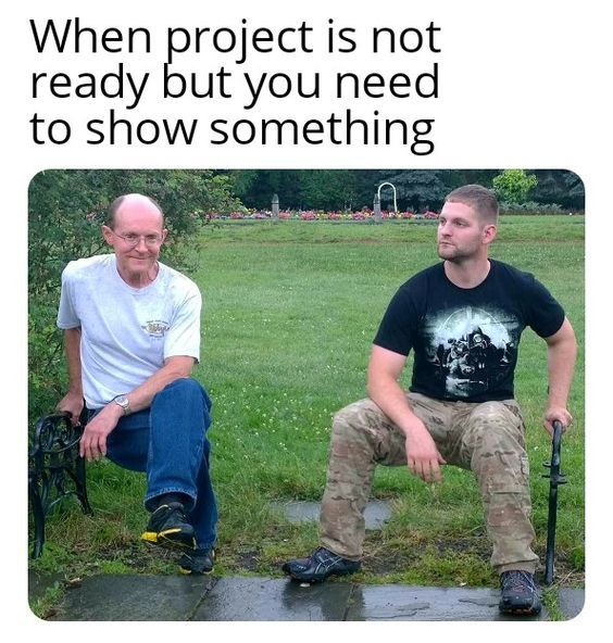 PIYUSH KESARWANI on LinkedIn: When your project is not prepared but you ... PIYUSH KESARWANI on LinkedIn: When your project is not prepared but you ...