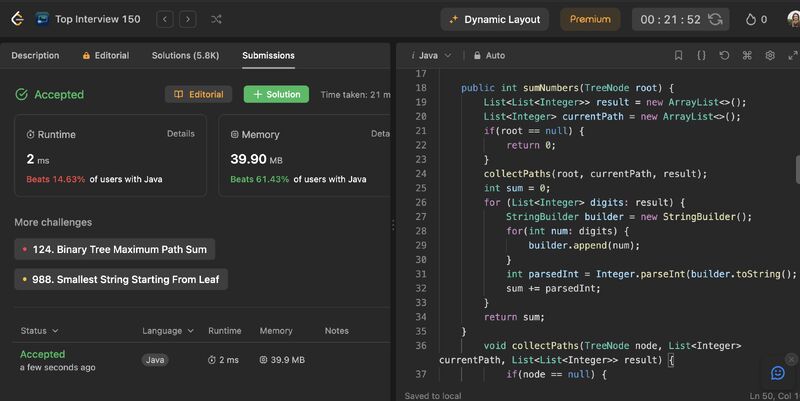 Tony Edmonds on LinkedIn: Solved my first Medium Leetcode problem in ... Tony Edmonds on LinkedIn: Solved my first Medium Leetcode problem in ...
