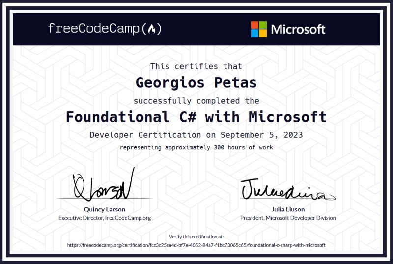 Georgios Petas on LinkedIn: #csharp #csharpdeveloper Georgios Petas on LinkedIn: #csharp #csharpdeveloper