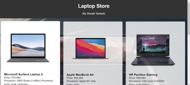 Shoaib Tamboli on LinkedIn: Project 3 Multiple Products dynamically ... Shoaib Tamboli on LinkedIn: Project 3 Multiple Products dynamically ...