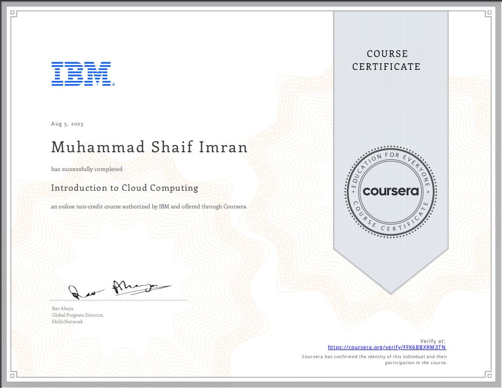 Muhammad Shaif Imran on LinkedIn: I've recently started the IBM Full ... Muhammad Shaif Imran on LinkedIn: I've recently started the IBM Full ...