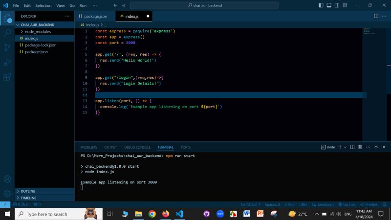 Hakim Ullah on LinkedIn: #expressjs #backenddevelopment #nodejs Hakim Ullah on LinkedIn: #expressjs #backenddevelopment #nodejs