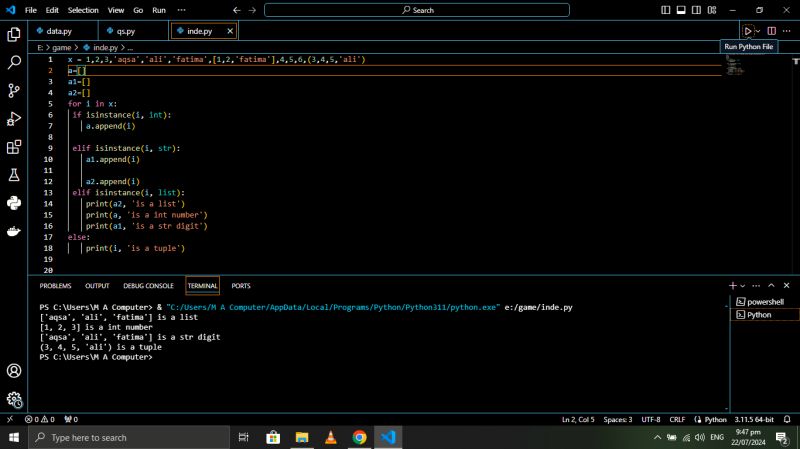 syeda aqsa javed on LinkedIn: #python #coding #programming #learning syeda aqsa javed on LinkedIn: #python #coding #programming #learning