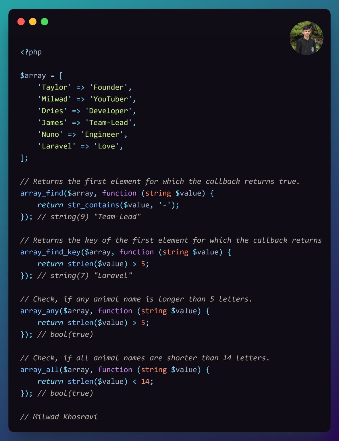 New array functions coming to PHP 8.4 | Milwad Khosravi posted on the ... New array functions coming to PHP 8.4 | Milwad Khosravi posted on the ...