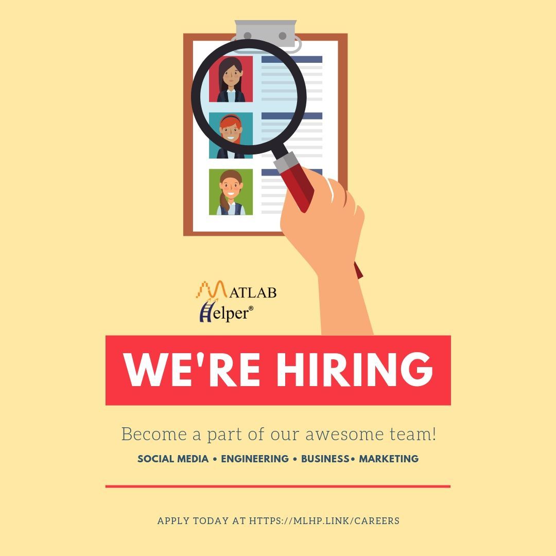 MATLAB Helper ® on LinkedIn: #career #matlab #job #internship MATLAB Helper ® on LinkedIn: #career #matlab #job #internship