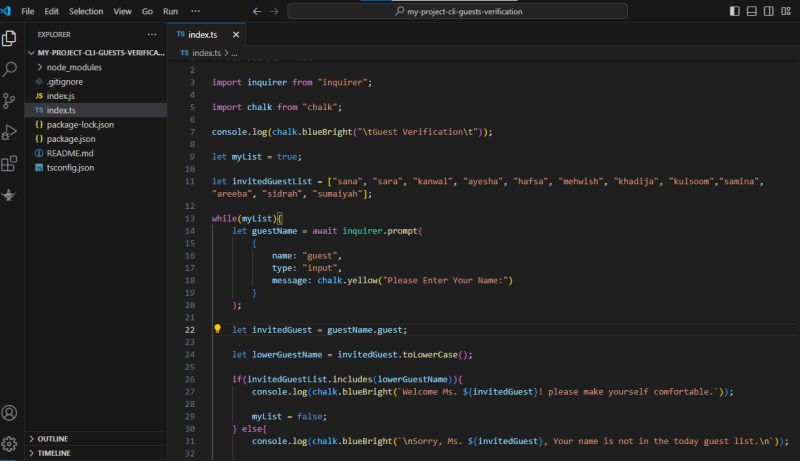Kiran Shoaib on LinkedIn: #typescript #cli #guestverification # ... Kiran Shoaib on LinkedIn: #typescript #cli #guestverification # ...