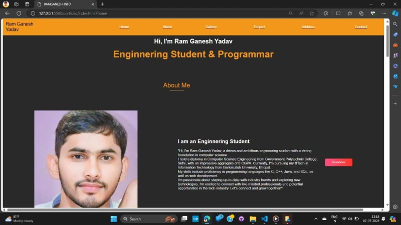 Ram Ganesh Yadav on LinkedIn: #portfolio #webdevelopment #html #css # ... Ram Ganesh Yadav on LinkedIn: #portfolio #webdevelopment #html #css # ...