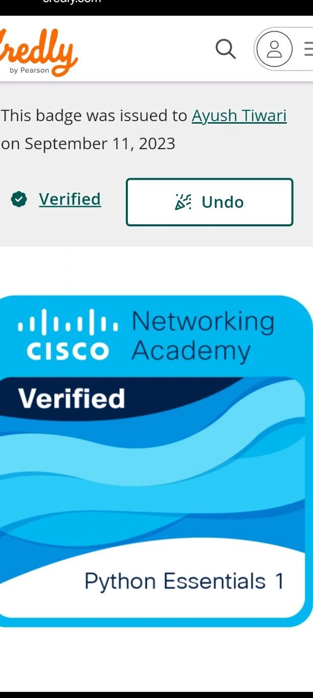 Ayush Tiwari on LinkedIn: python certification. Ayush Tiwari on LinkedIn: python certification.