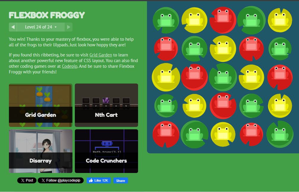 Arzoo Shamim on LinkedIn: I Have Completed Flex Froggy Game 😊😁 Arzoo Shamim on LinkedIn: I Have Completed Flex Froggy Game 😊😁
