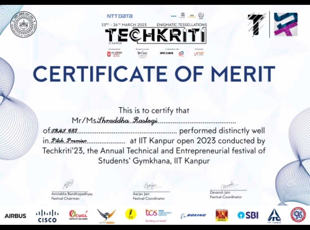 Shraddha Rastogi on LinkedIn: #iitkanpur #competition #teamwork # ... Shraddha Rastogi on LinkedIn: #iitkanpur #competition #teamwork # ...
