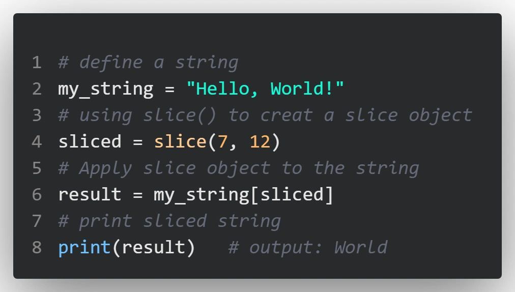 Fakiha Arshad on LinkedIn: #pythonslice #codesnippet #pythonprogramming ... Fakiha Arshad on LinkedIn: #pythonslice #codesnippet #pythonprogramming ...