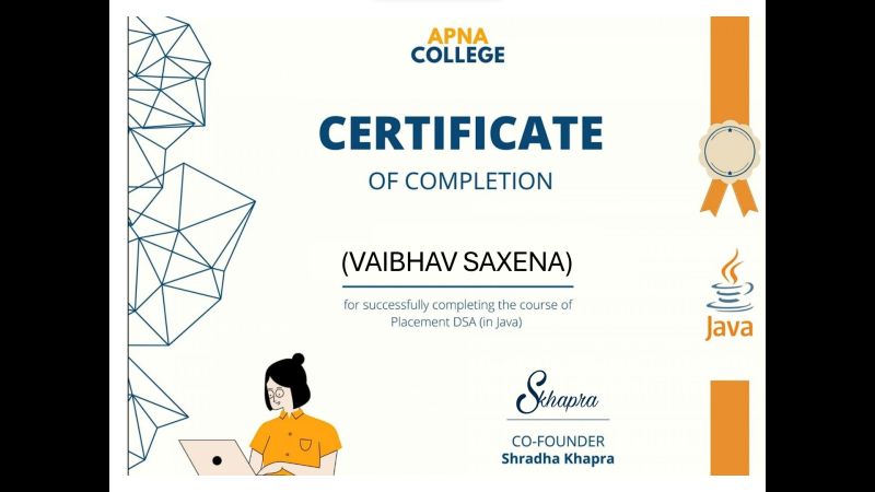 Vaibhav Saxena on LinkedIn: complete by DSA in Java from apna college 🔥🔥🔥 Vaibhav Saxena on LinkedIn: complete by DSA in Java from apna college 🔥🔥🔥