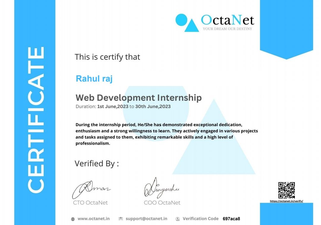 Rahul raj on LinkedIn: #intern #opportunity #experience #webdevelopment ... Rahul raj on LinkedIn: #intern #opportunity #experience #webdevelopment ...