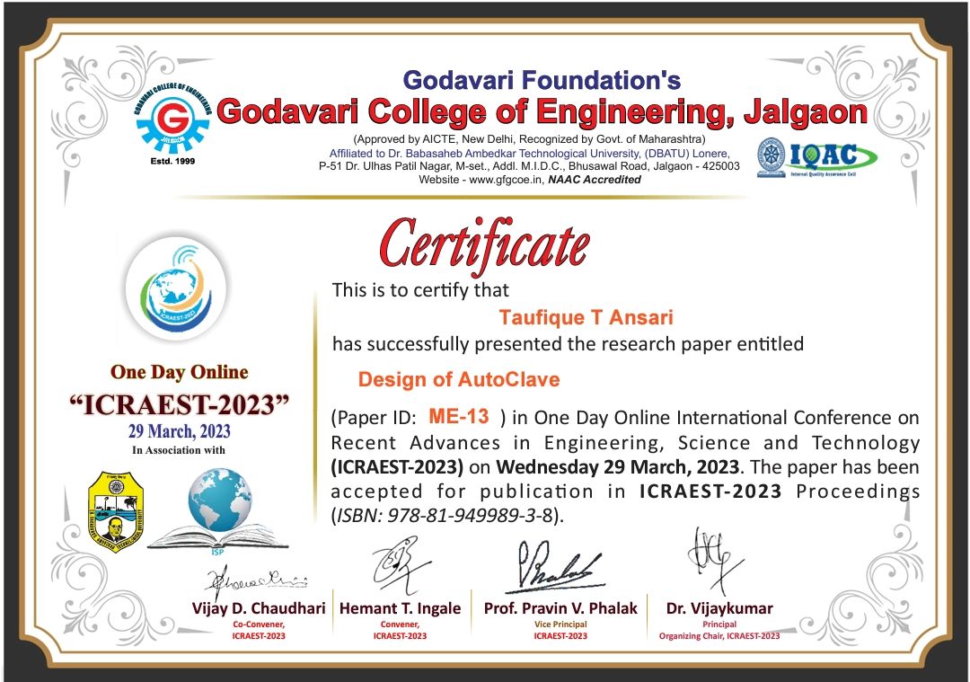 Taufique Ansari on LinkedIn: Participated in International Conference ... Taufique Ansari on LinkedIn: Participated in International Conference ...