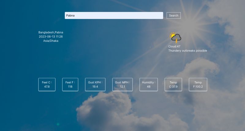 Md zoynul Abedin on LinkedIn: #weather #app #react #tailwindcss #axios ... Md zoynul Abedin on LinkedIn: #weather #app #react #tailwindcss #axios ...