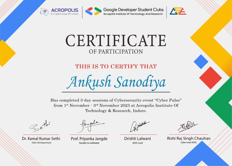 Ankush Sanodiya on LinkedIn: #cybersecurity #techworkshop #gdscaitr # ... Ankush Sanodiya on LinkedIn: #cybersecurity #techworkshop #gdscaitr # ...