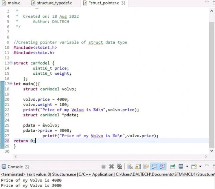 Chukwudalu Udeolisa on LinkedIn: Creating Pointer Variables Of struct ... Chukwudalu Udeolisa on LinkedIn: Creating Pointer Variables Of struct ...