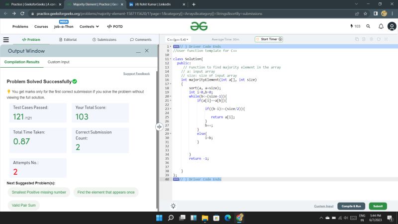 Rohit Kumar on LinkedIn: #gfg #dsa #coding #algorithms Rohit Kumar on LinkedIn: #gfg #dsa #coding #algorithms