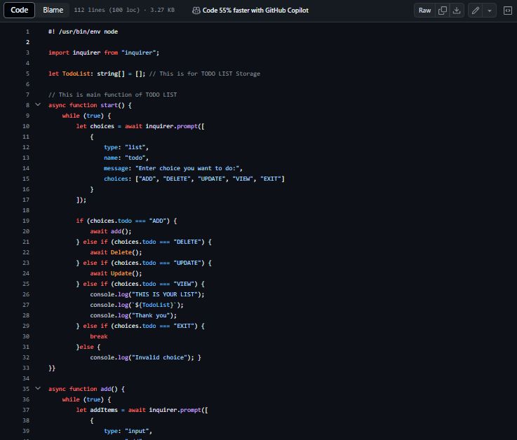 Sm Aadil Ahmed on LinkedIn: #typescript #npx #todolist #developerlife Sm Aadil Ahmed on LinkedIn: #typescript #npx #todolist #developerlife