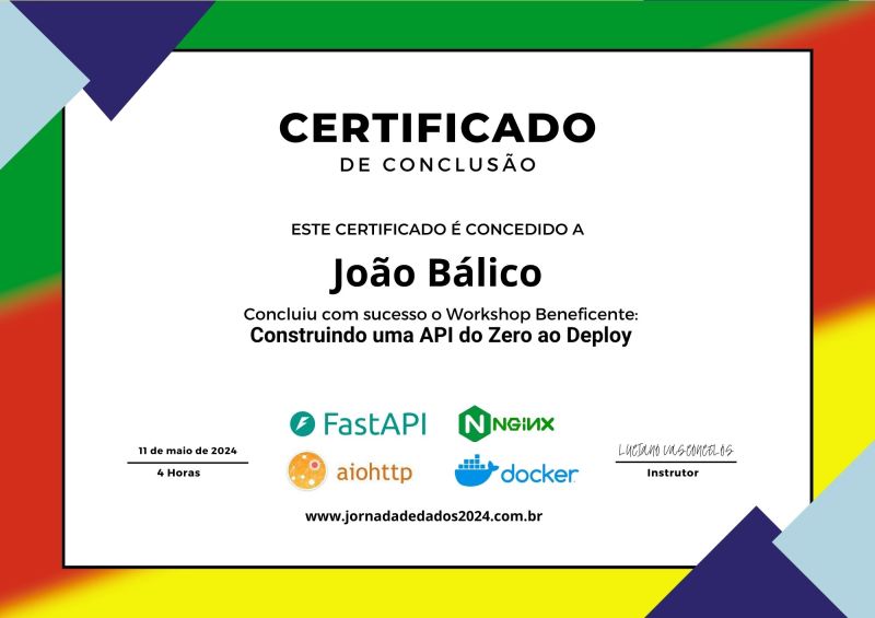 João Bálico on LinkedIn: #fastapi #aiohttp #nginx #docker João Bálico on LinkedIn: #fastapi #aiohttp #nginx #docker
