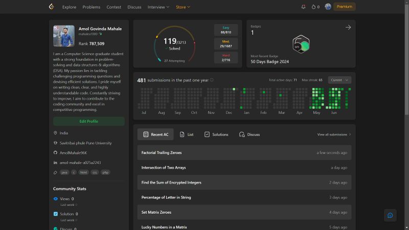 Amol Mahale on LinkedIn: #leetcode #codingchallenge #programming ... Amol Mahale on LinkedIn: #leetcode #codingchallenge #programming ...