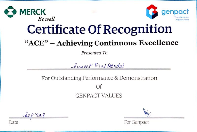 SUMEET PIUS MONDAL on LinkedIn: Happily displaying my award certificate ... SUMEET PIUS MONDAL on LinkedIn: Happily displaying my award certificate ...