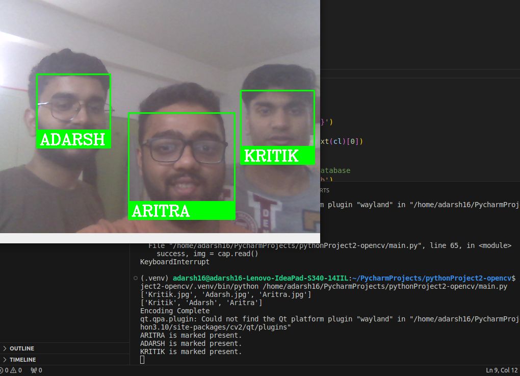 Adarsh Singh on LinkedIn: #smartattendancesystem #opencv #python # ... Adarsh Singh on LinkedIn: #smartattendancesystem #opencv #python # ...