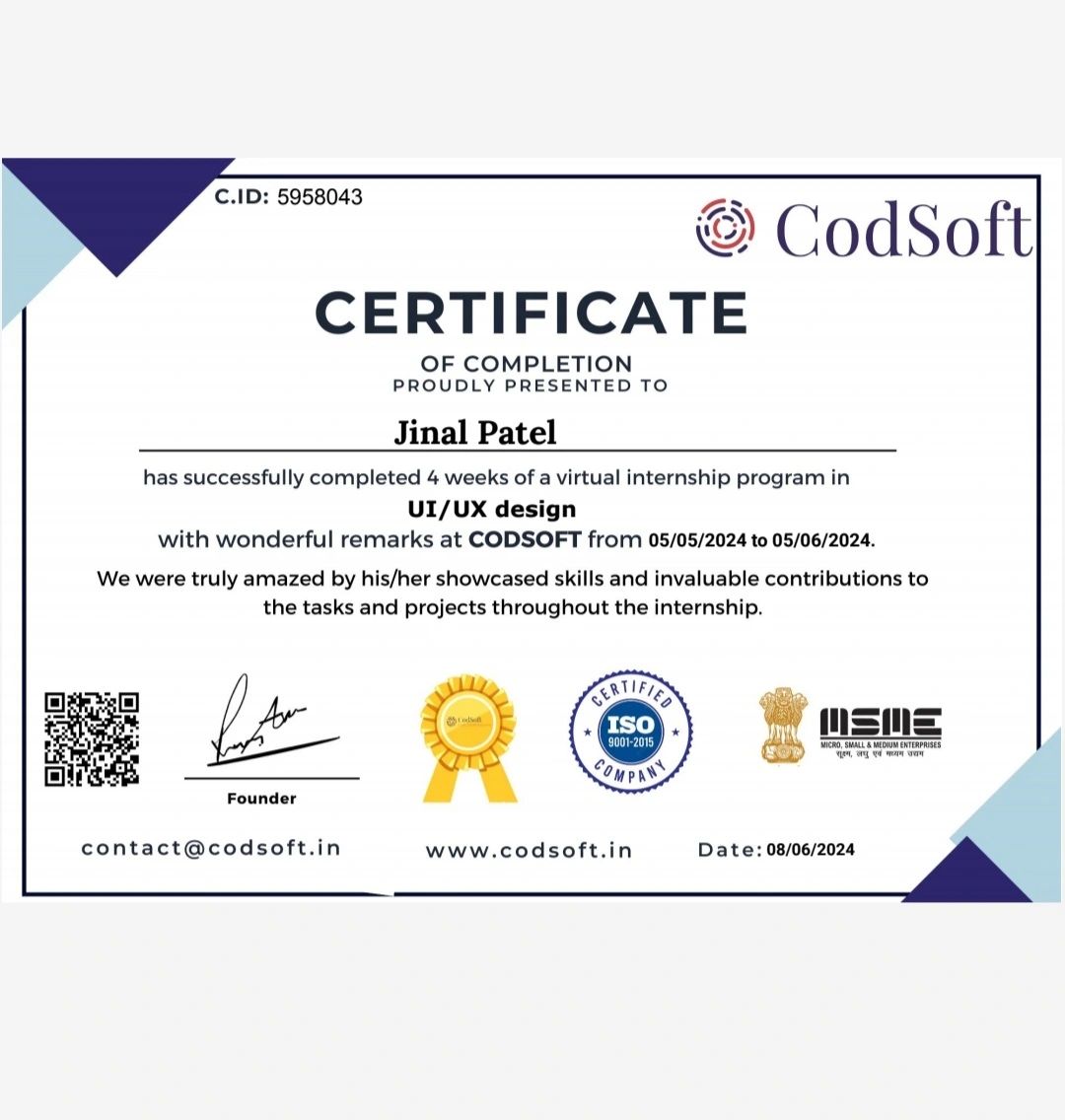 Jinal Patel on LinkedIn: #codsoft #codsoft Jinal Patel on LinkedIn: #codsoft #codsoft