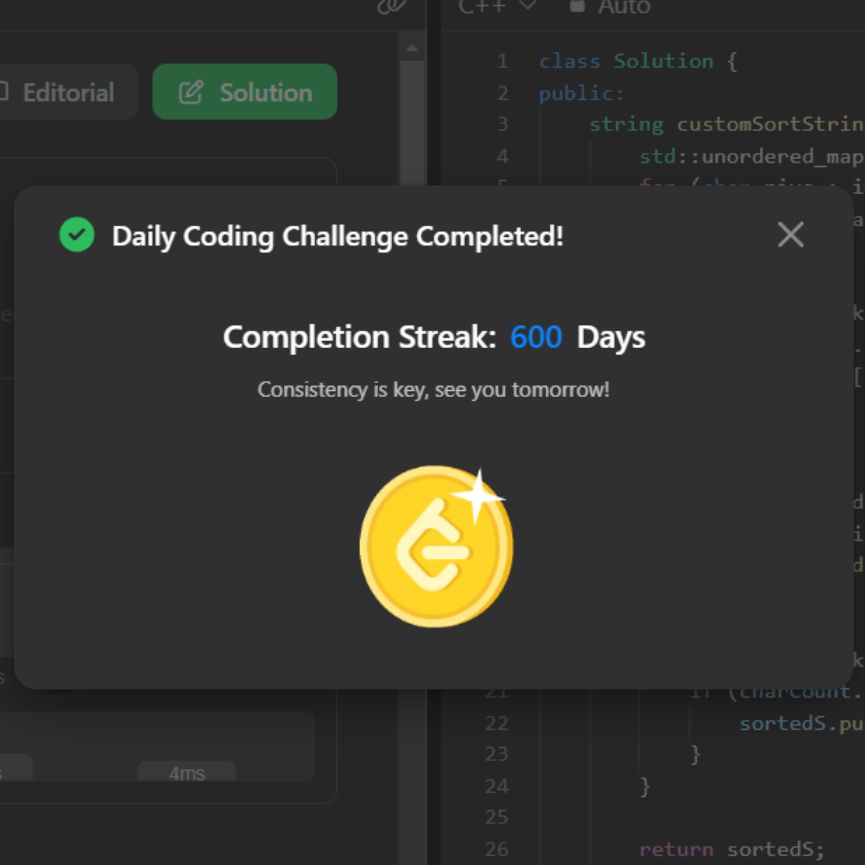 Aryan Pandey on LinkedIn: #leetcode #coding #600daysstreak #dsa # ... Aryan Pandey on LinkedIn: #leetcode #coding #600daysstreak #dsa # ...