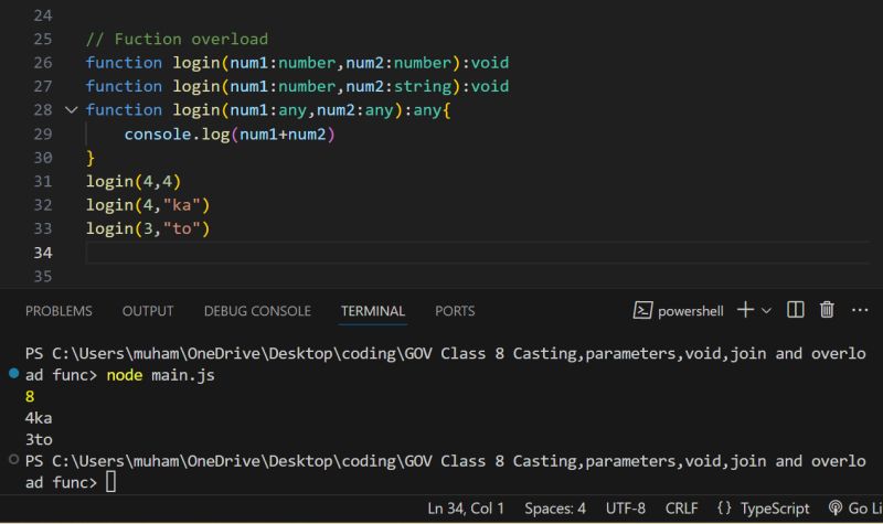 Muhammad Hussain on LinkedIn: #fuctionoverload #typescript #it #coding Muhammad Hussain on LinkedIn: #fuctionoverload #typescript #it #coding