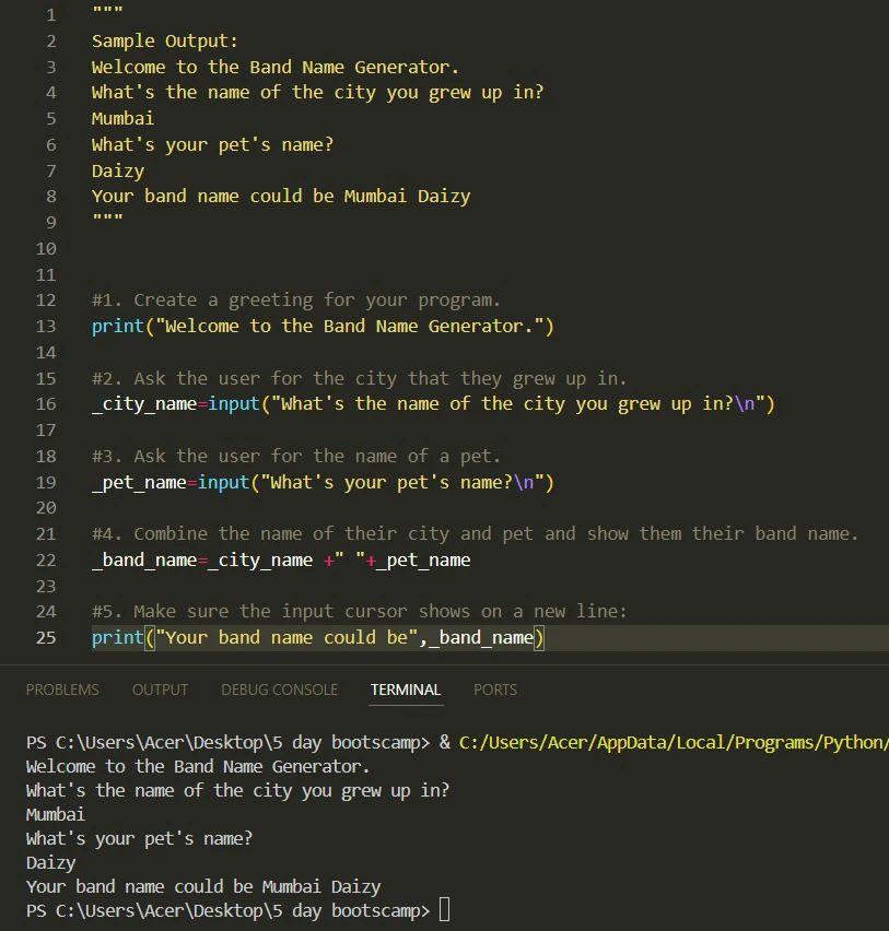 Sweta Jha on LinkedIn: #5daypythonbootscamp #pythonprogramming # ... Sweta Jha on LinkedIn: #5daypythonbootscamp #pythonprogramming # ...