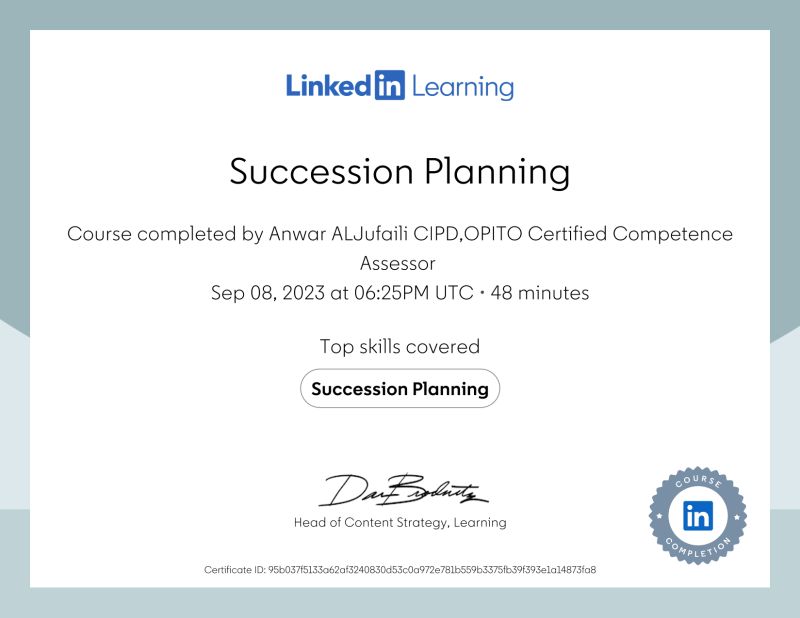 Anwar ALJufaili ,CIPD,OPITO Certified Competence Assessor on LinkedIn ... Anwar ALJufaili ,CIPD,OPITO Certified Competence Assessor on LinkedIn ...