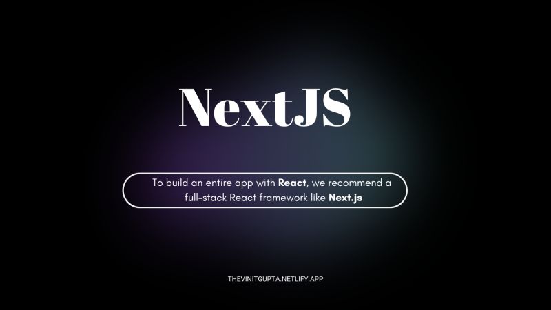 Vinit Gupta on LinkedIn: #nextjs #reactjs Vinit Gupta on LinkedIn: #nextjs #reactjs