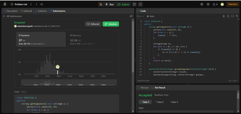 Day 43 of the #100DaysOfCode Challenge: Group Anagrams | Adarsh Kanungo ... Day 43 of the #100DaysOfCode Challenge: Group Anagrams | Adarsh Kanungo ...